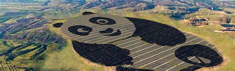 Usina De Energia Solar Em Formato De Panda Na China Mepen
