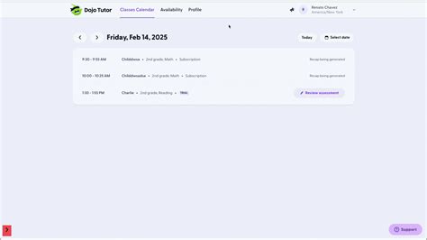 Class Facilitation Trial Class Written Assessments Dojo Tutor