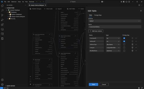 Mssql Extension For Vs Code Introducing Schema Designer Preview