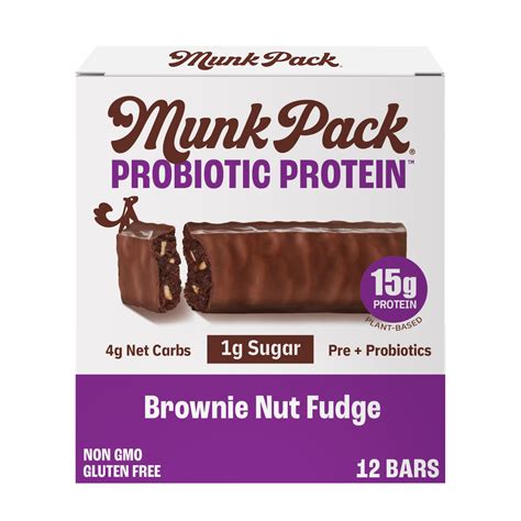 Brownie Nut Fudge Probiotic Protein™ Bar 12 Count