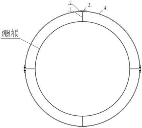钢制套筒烟囱的保温棉箍座结构的制作方法