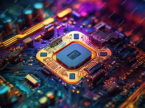 Premium Photo Abstract Technology Circuit Design Cpu Motherboard Of A Computer Board And