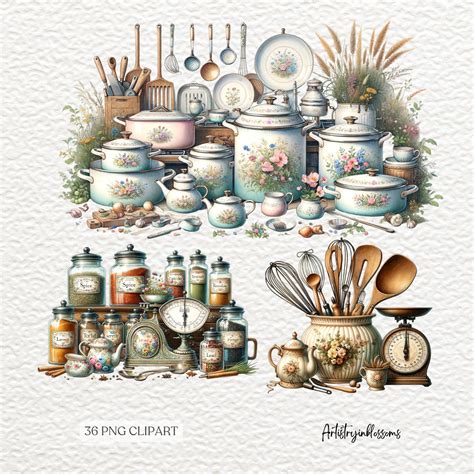 Etsy Vintage Kitchen Clipart
