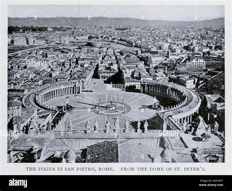 The Piazza Di San Pietro Rome From Dome Of St Peters From The