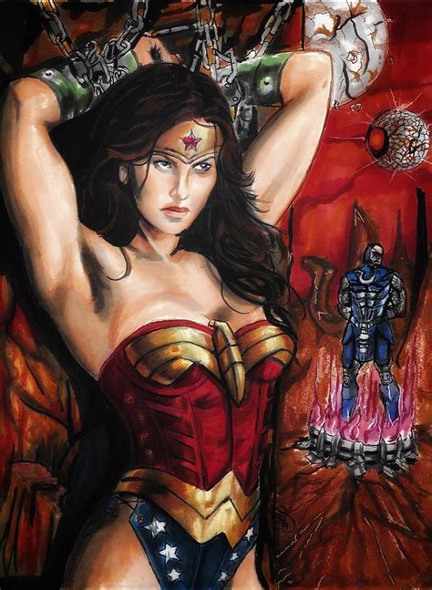 Wonder Woman Bound Drawing By Shawn Howe Pixels