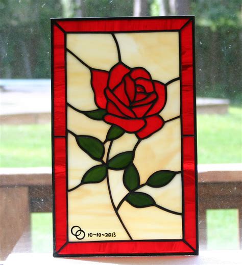 Rose Stained Glass Template