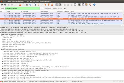 Wireshark 抓包分析 Rtsprtprtcp 基本工作过程13306945的技术博客51cto博客