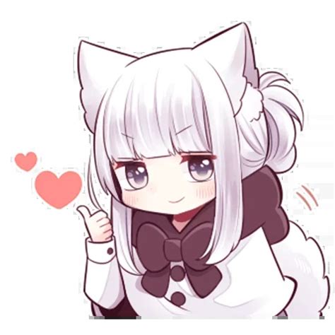 Волчица тян Telegram Stickers