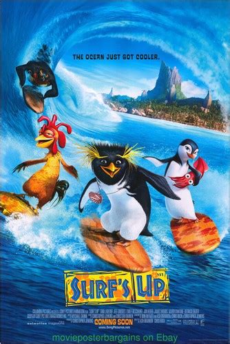 Surfs Up Movie Poster Original 27x40 Ds Final 2007 Surfing Animation