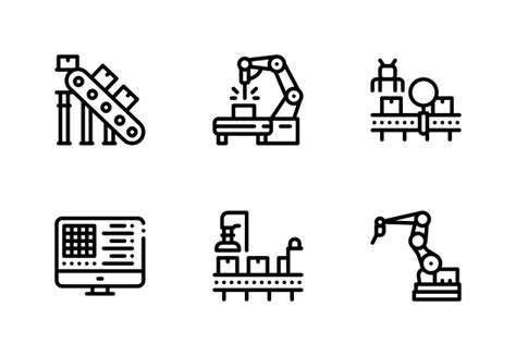 Manufacturing Process Icons By Pike Picture Manufacturing Process Manufacturing Icon