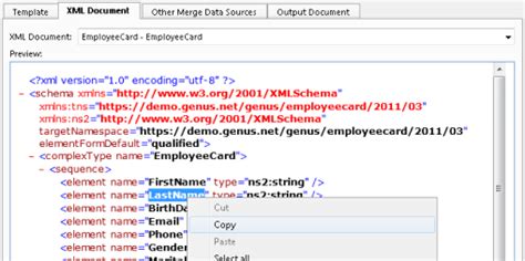 Merge Data To A Document Genus Docs