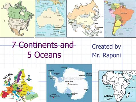 7 Continents And 5 Oceans Finished Ppt