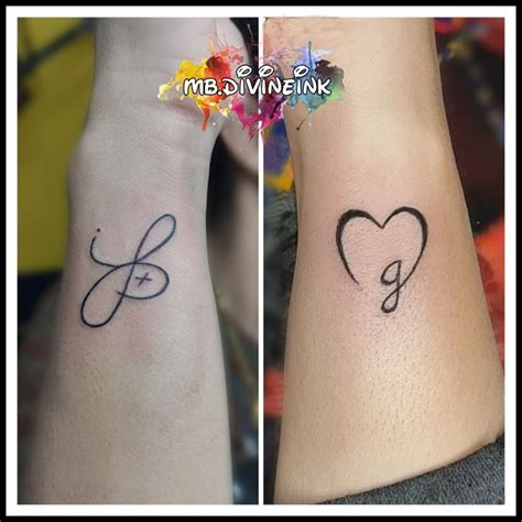 Name Initials Tattoo B And G Initials Tattoo Minimalist Tattoo Minimal Tattoo Black Tattoo