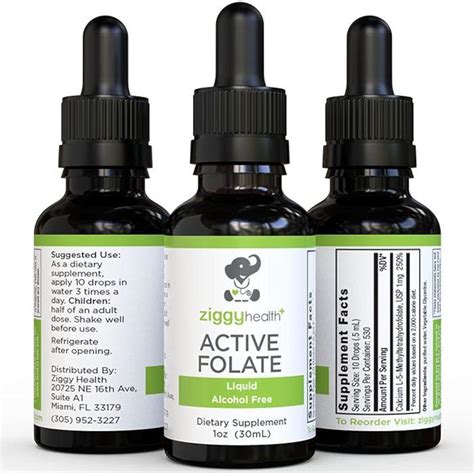 Active Folate Pure Liquid Extract Supplement L