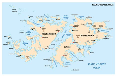 Falkland Islands Political Map