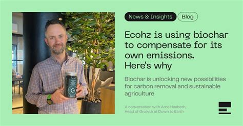 Ecohz On Linkedin Carbonremoval Biochar Netzero