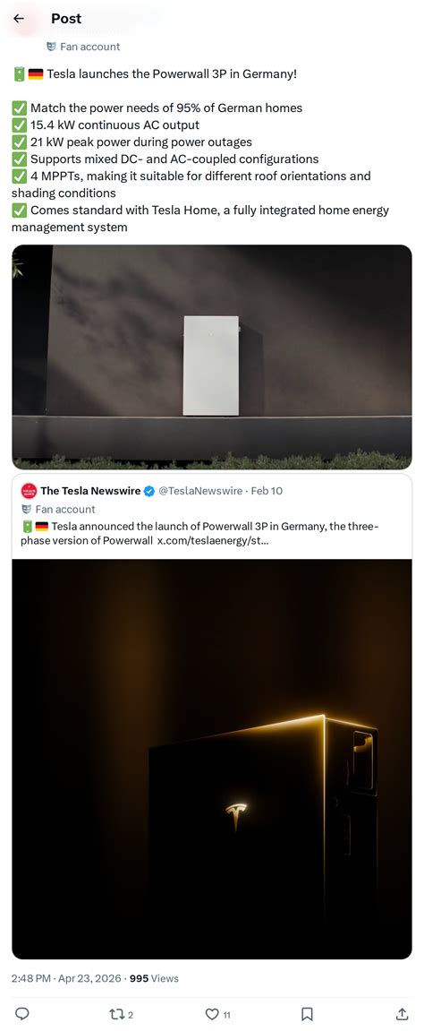 Tesla Powerwall 3p Launches In Germany What Owners Need To Know