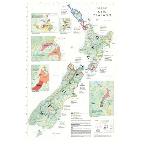 De Longs Wine Map Of New Zealand Wine Regions Wine Education Wine
