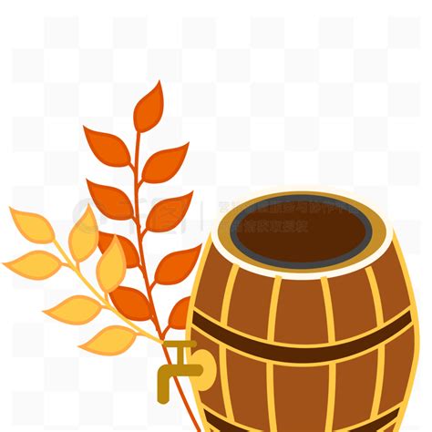 酒桶免抠元素 卡通手绘酒桶可商用元素 素材免费下载 2000像素 Psd格式 编号32262246 千图网
