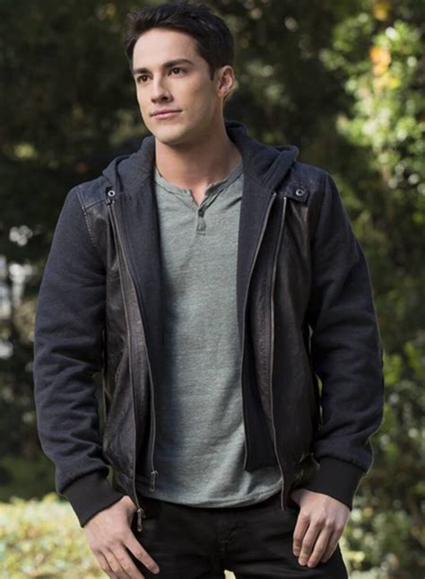 Tyler Lockwood The Vampire Diaries S05 Black Leather Jacket