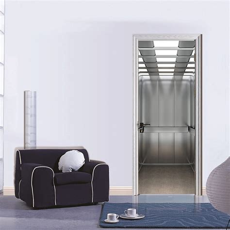 3d Mural Diy Elevator Door Stickers Wall Stickers Grandado
