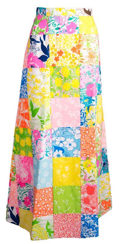 Patchwork Lilly Pulitzer Maxi Skirt Patchwork Clothes Sassy Skirt Patchwork Skirt