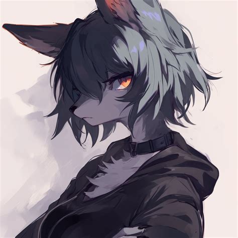 Dark Grey Furry Art Niji 6 Furryai