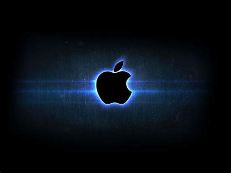 Download Blue Outline Glow Hd Apple Background