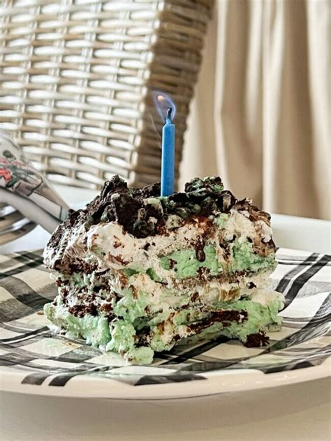 Mint Ice Cream Sandwich Cake