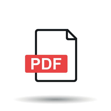 Pdf Icon On White Background Vector Illustration 26122251 Vector Art