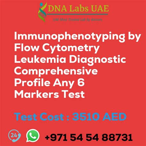 Immunophenotyping By Flow Cytometry Leukemia Diagnostic Comprehensive Dna Labs Uae