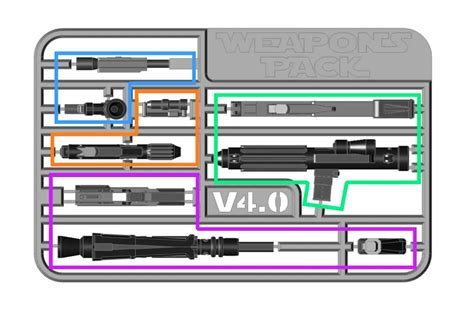 Dummy 13 Weapons Pack V40 Star Wars Sci Fi By Mystoopidstuff