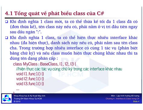 Bài Giảng Lập Trình Hướng đối Tượng Chương 4 Interface Và Class