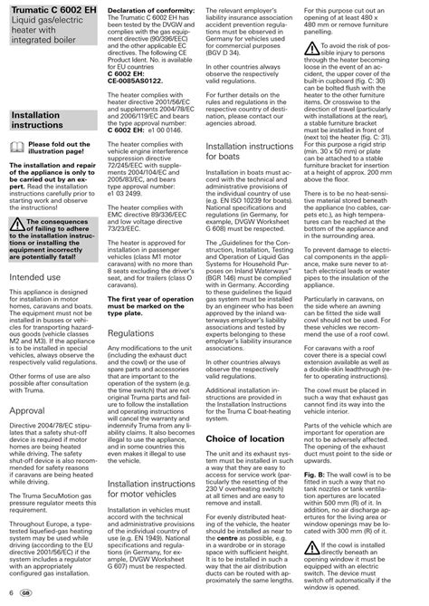 Trumatic C600e Eh Dimensions Motorhomer