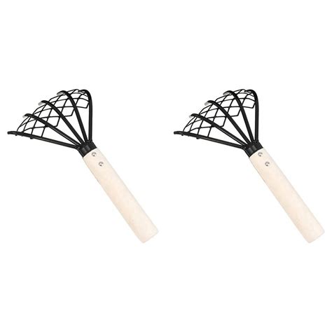 2x Five Claw Rake Scarifying Tool Seafood Shell Rake