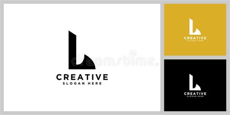Diseño Del Logotipo Abstracto De La Letra L De Las Iniciales Ilustración Del Vector