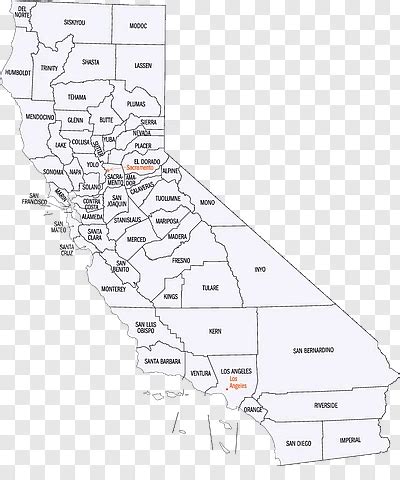 Northern California County Map