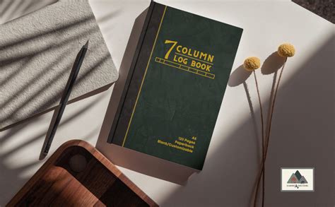 7 Column Log Book Customizable Blank Column A5 Ledger