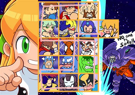 Captain America Captain Commando Character Chun Li Gambit Hulk Mega Man Character