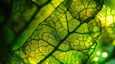 Microscopic Analysis Of Leaf Cellular Structures In Action Premium Ai