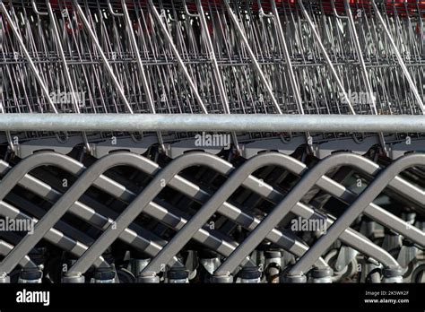 Detail Strucuture Background Shopping In Supermarket Shopping Carts