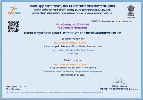 Steshu Kumar On Linkedin Isro Iirs