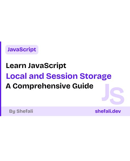Javascript Local And Session Storage