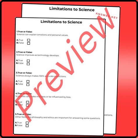 Limitations To Science Reading Comprehension Science Passage With