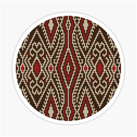 Ethnic Filipino Tribal Pattern Tinalak 1 Sticker For Sale By Cbgl Redbubble