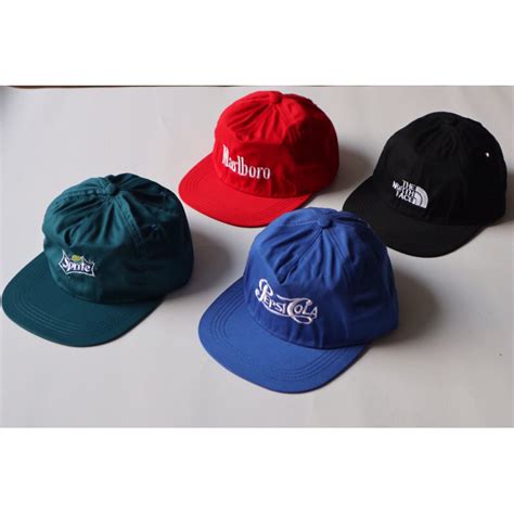 Jual Caps Six Panel Vintage Bordir Mar Borpeps Ola Sprte Tnf Merah