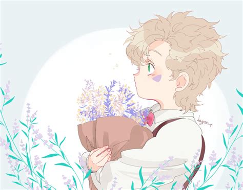 Safebooru 1boy Battle Tendency Blonde Hair Bouquet Caesar Anthonio