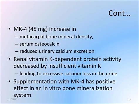 Vitamin K Tool To Control The Osteophrosis Ppt
