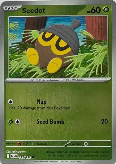 Seedot Reverse Holo Ungraded Pokemon Mega Evolution