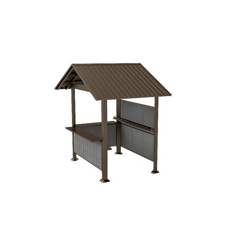 Luxeyard 94x62 Ft Hardtop Grill Gazebo Gable Outdoor Grill Gazebo